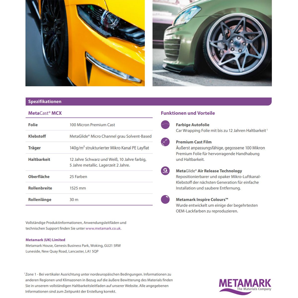 Metamark MetaCast MCX Car Wrap Folie Kaufen!